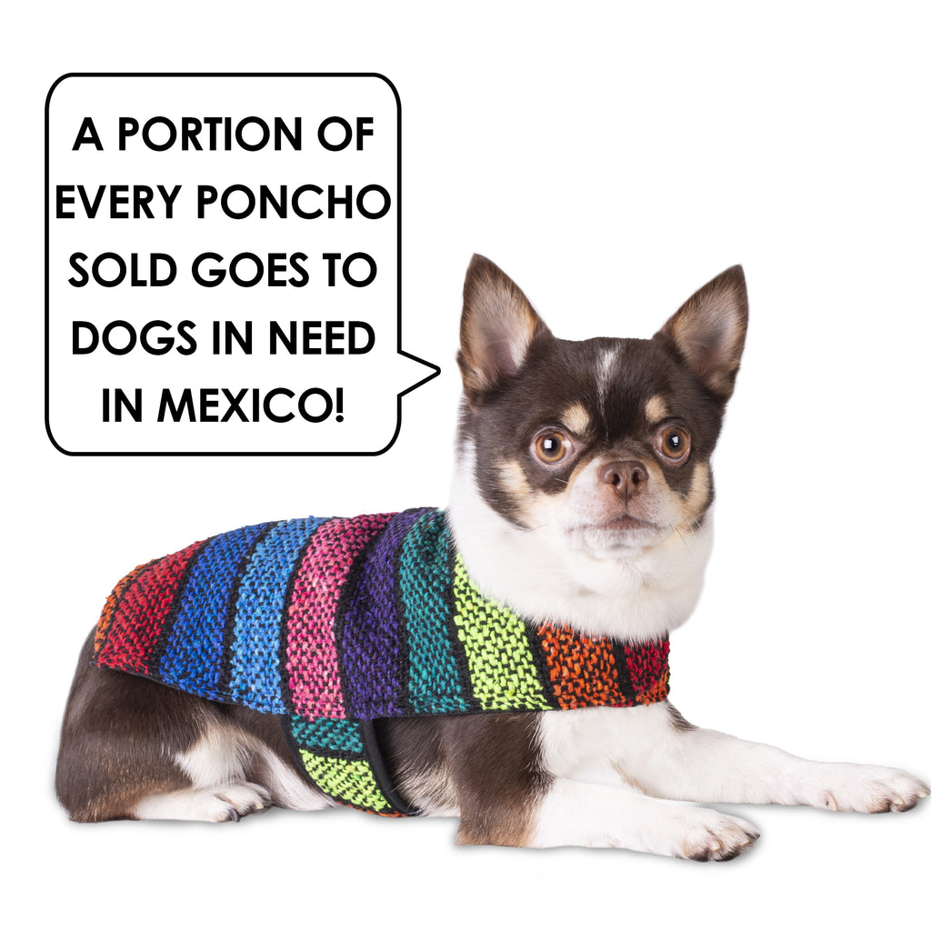 Multi Color Dog Poncho – Baja Ponchos